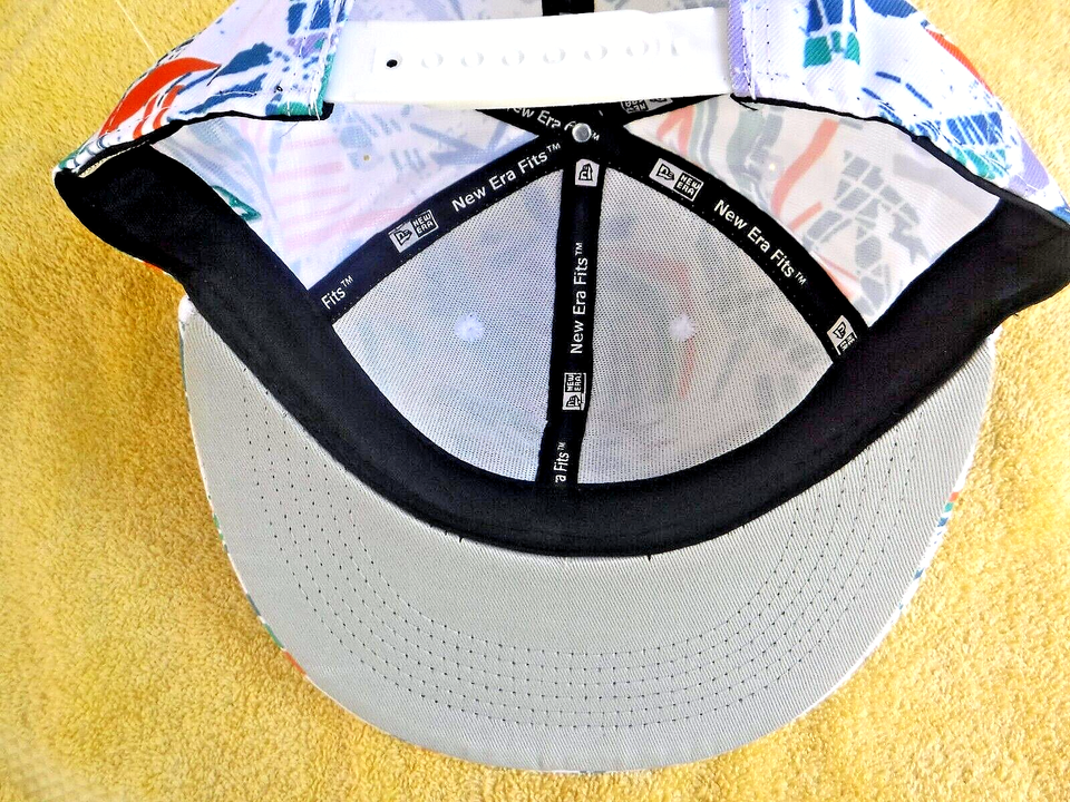 NEW/STICKER HTF CAP NEW ERA 9FIFTY SNAP BACK MIAMI DOLPHINS ALL OVER ...