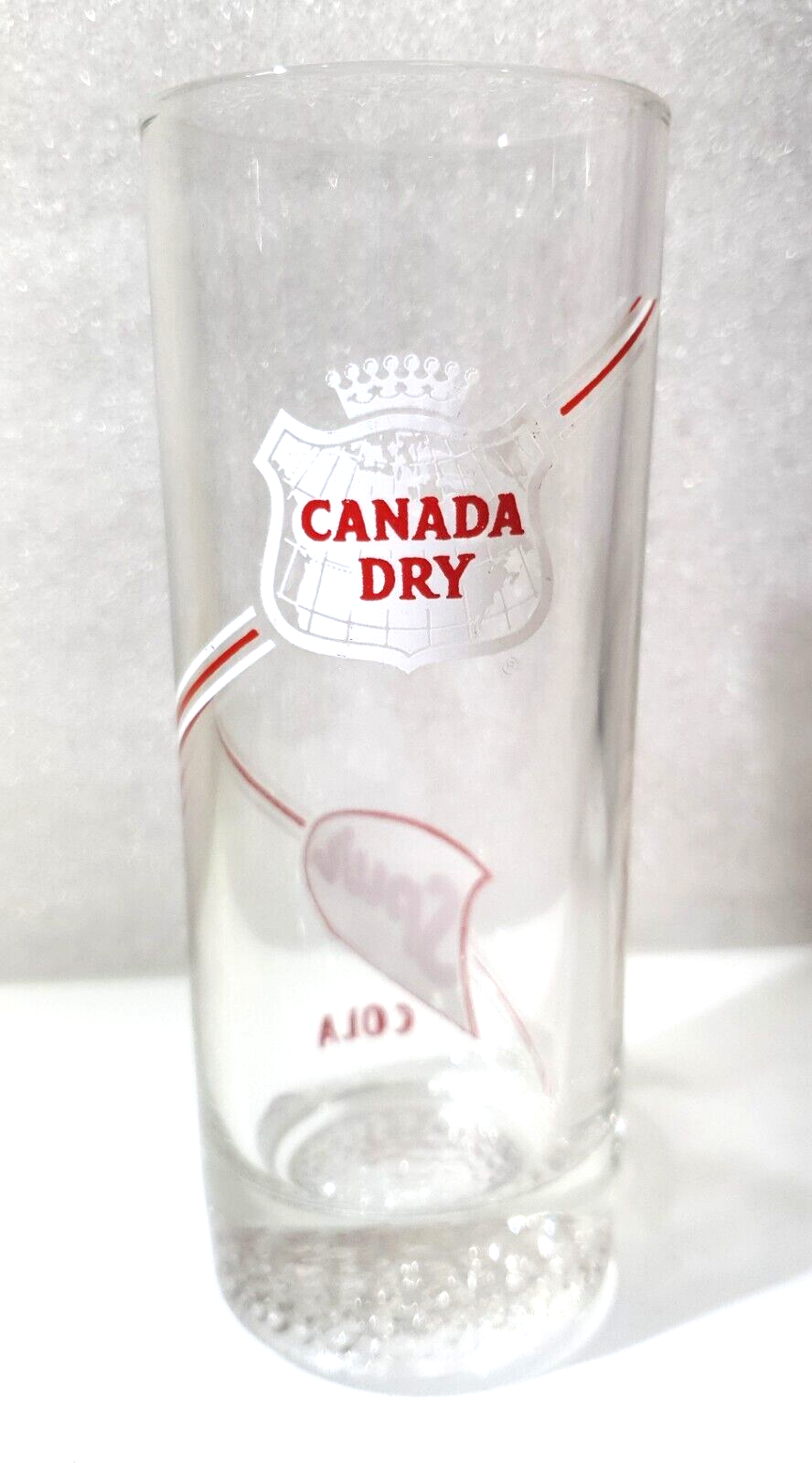 CANADA DRY & SPUR COLA Vintage Original Water Cup Glass Publicity 80´s ...