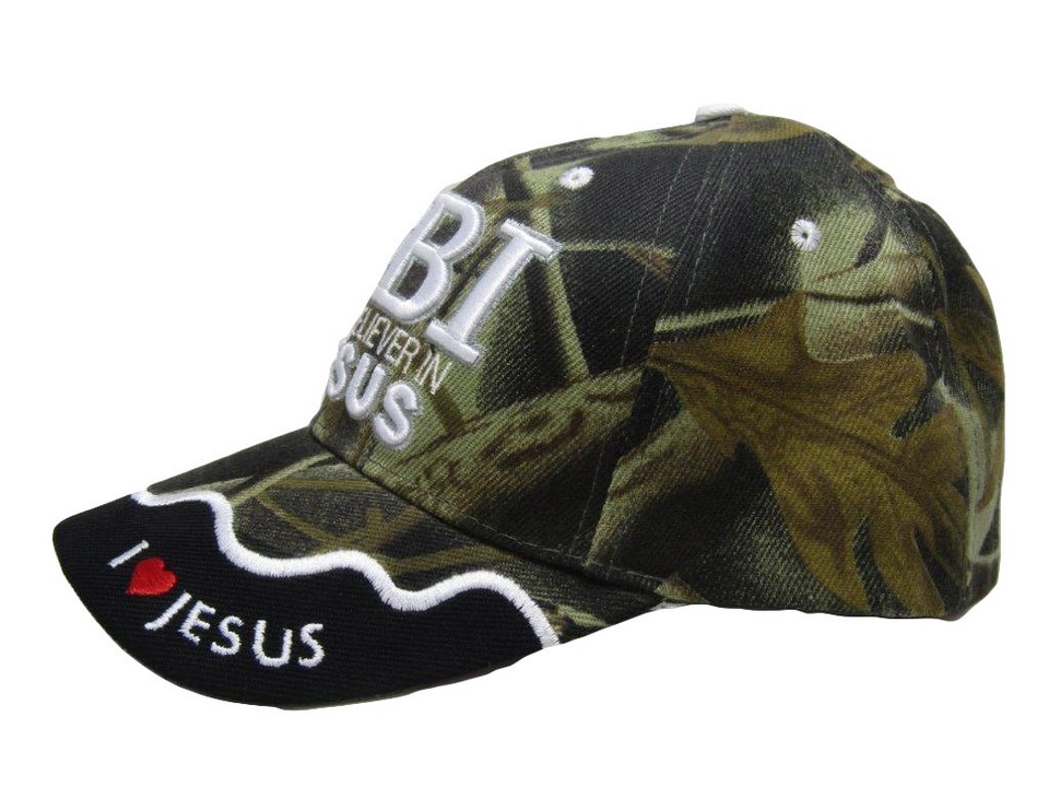 JESUS RELIGIOUS FBI FIRM BELIEVER IN JESUS CAMO COLOR CHRISTIAN HAT ...