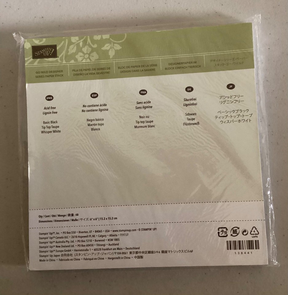 Stampin’Up! Retired 6 x 6 DESIGNER SERIES PAPER stacks, New, CHOICE | eBay