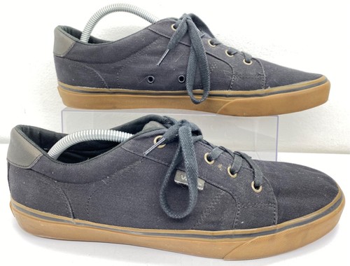 VANS “OFF THE WALL” Shoes 721454 Men’s 12 Low Top Black Canvas Gum Sole ...
