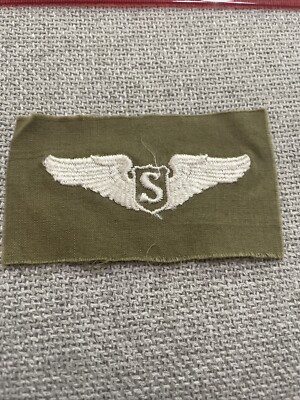 World War II/WW2 US Army Air Force (USAAF) Service Pilot Cloth Wings | eBay