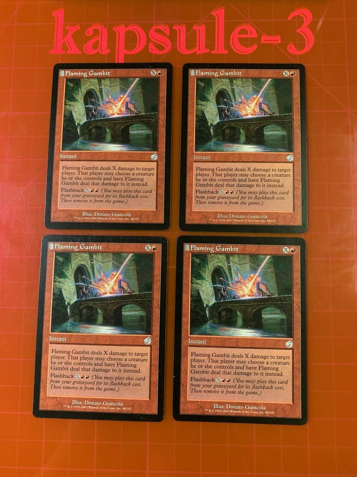 4x Flaming Gambit | Torment | MTG Magic The Gathering Cards | eBay