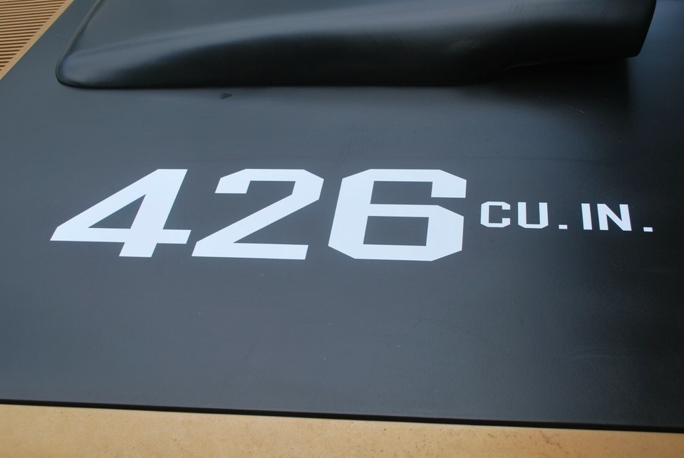 Engine Size Callout Decals Sticker VICTORY Style Hood Fender Muscle Car ...