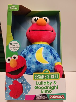 Playskool Sesame Street Lullaby and Goodnight Elmo Musical Doll Plush ...