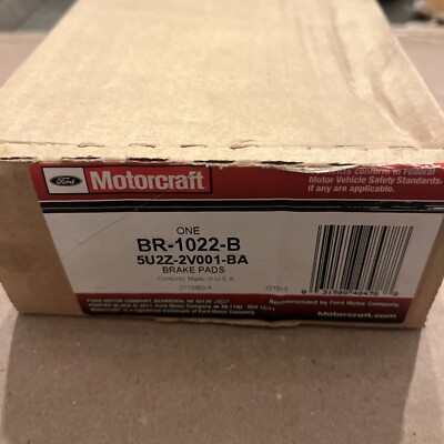 Genuine Ford Motorcraft OEM Brake Pad Kit 5U2Z-2V001-BA BR1022B | eBay