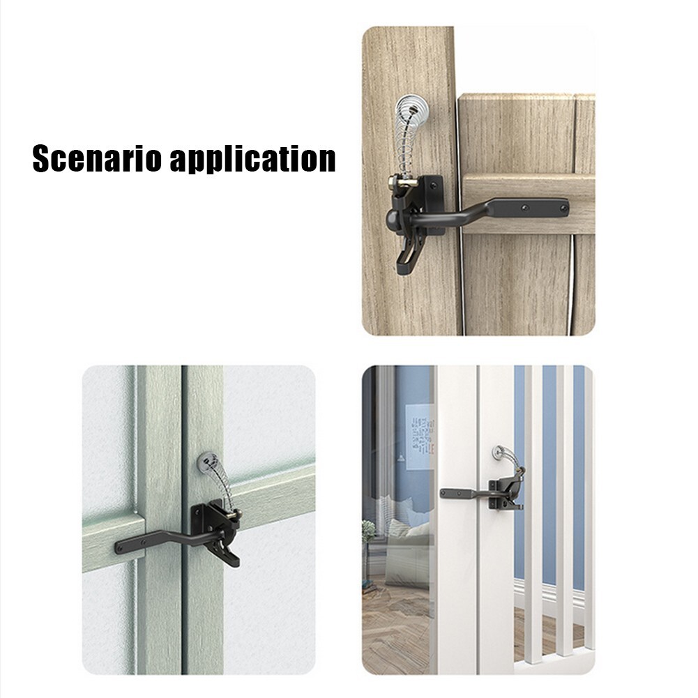 Self-Locking Gate Latch Automatic Gravity Lever Fence Gate Lock For ...