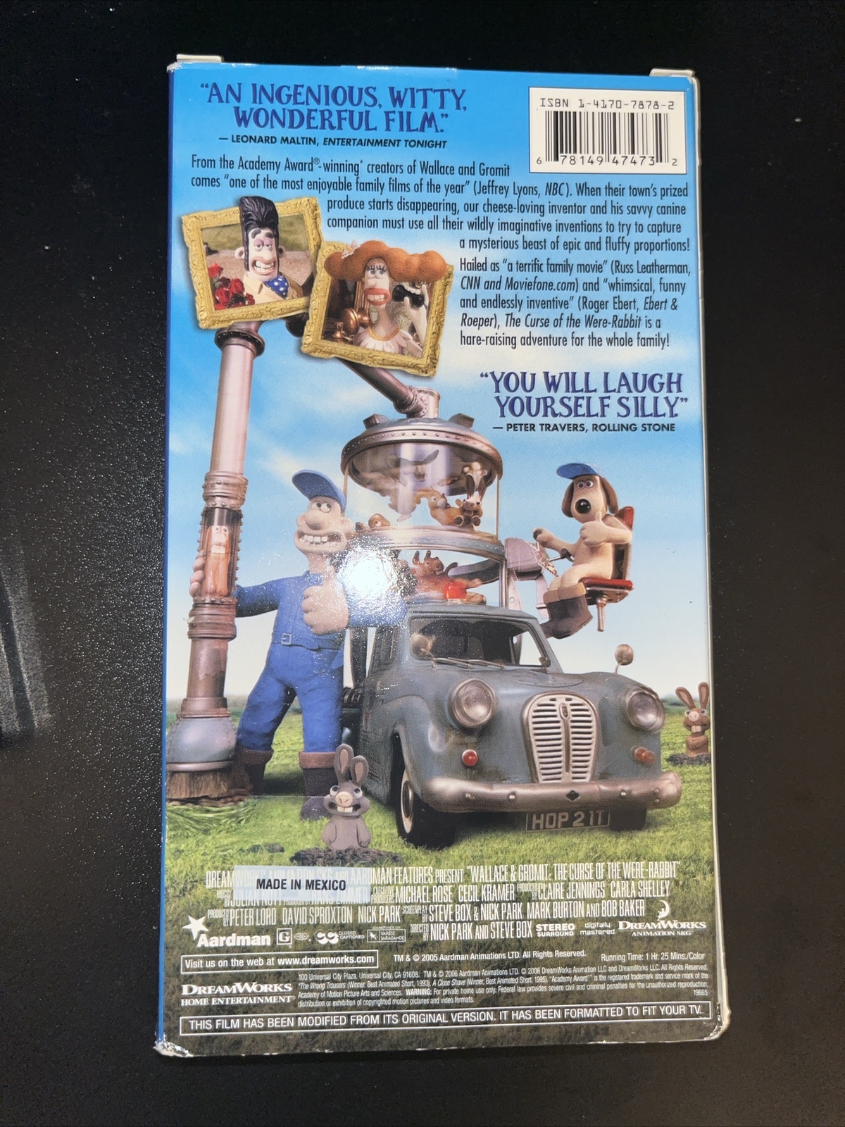 Wallace & Gromit The Curse of the Were-Rabbit 2006 VHS Dreamworks RARE ...