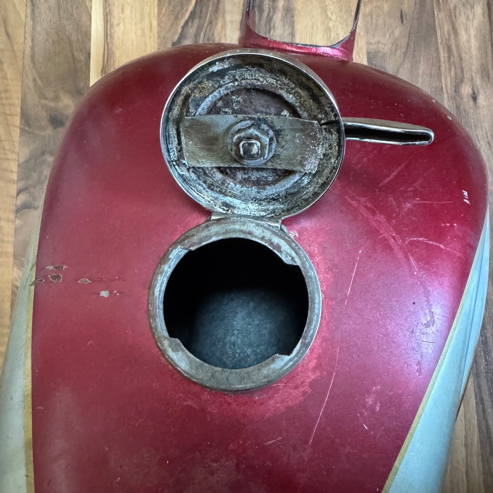 Vintage 60s Ducati Bronco Meccanica 125 160 Monza 250 OEM Fuel Gas Tank ...