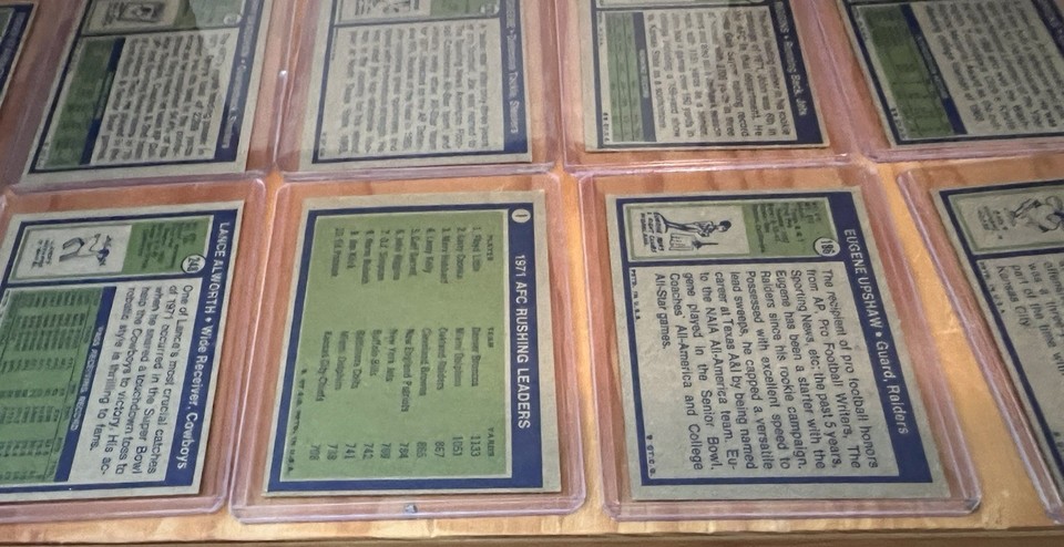 1972 Topps Football Complete Set 1-263 Roger Staubach, Riggins RC PSA ...