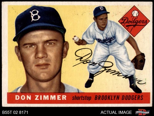 1955 Topps #92 Don Zimmer Dodgers RC 5 - EX | eBay