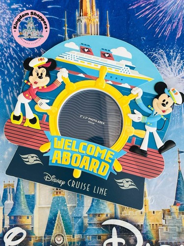 Disney Cruise Line DCL Mickey & Minnie Mouse Welcome Aboard Photo Frame ...
