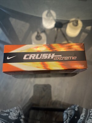 NEW Nike Crush Extreme Golf Balls Orange 1 Sleeve (3 Pack) NIB ~4~ Logo ...