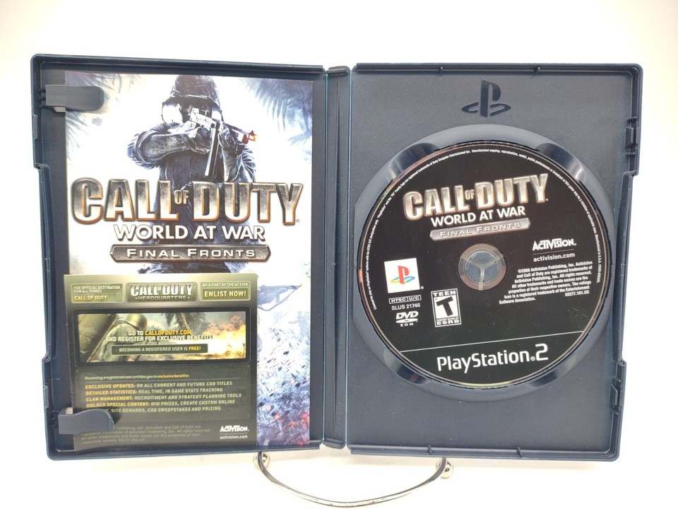 Call of Duty World At War: Final Fronts PlayStation 2 PS2 Complete ...
