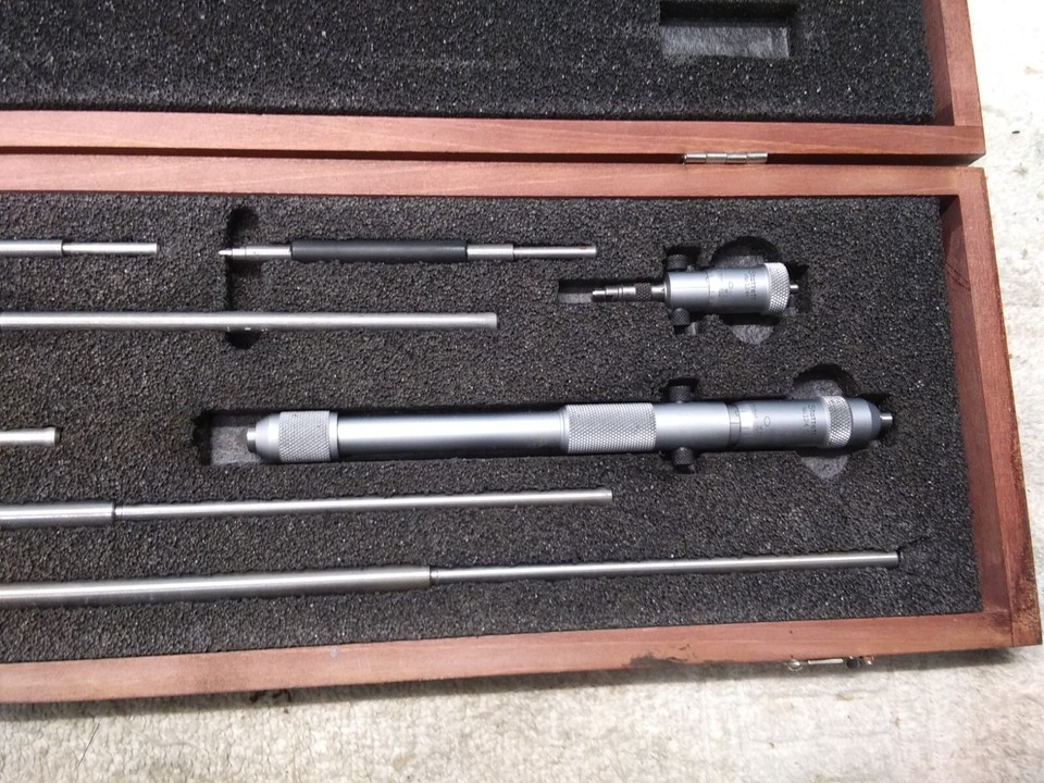 Starrett Inside Micrometer Set 124C/124 3-32in | eBay