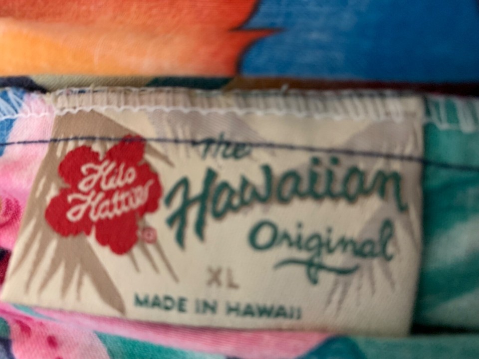 VINTAGE HILO HATTIE WOMENS XL HAWAIIAN SHORT SLEEVE ROUND RUFFLE MUUMUU ...