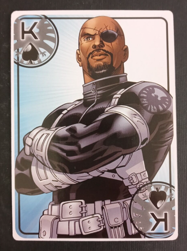 Marvel Avengers Assemble Jumbo Playing Card Nick Fury King Spades | eBay