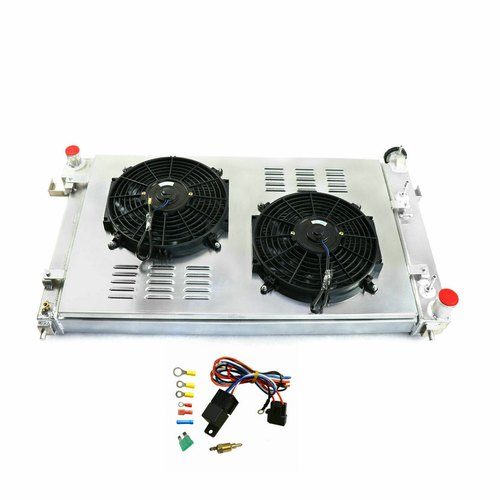 3 Row Radiator Shroud Fan Fit 1998-02 Dodge Ram 1500 2500 3500 99-01 ...