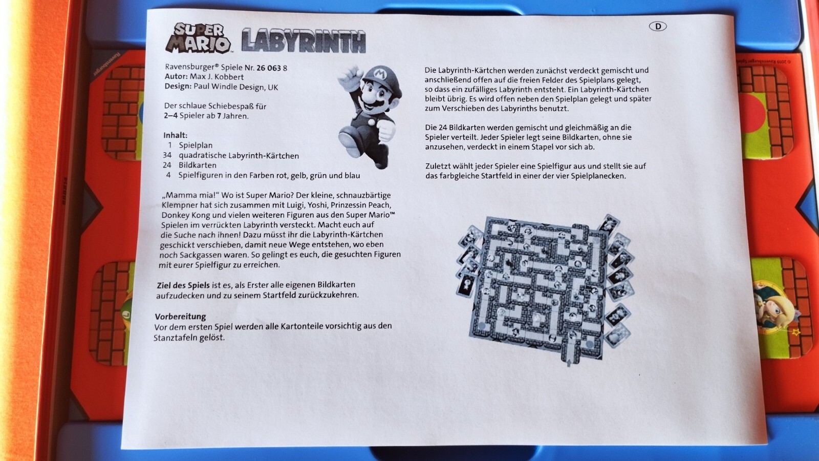 Ravensburger Super Mario Das Verrückte Labyrinth Familienspiel ...