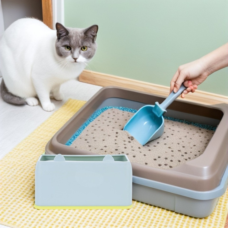 3 Pcs Plastic Poop Scoop Holder Cat Litter Stand Organizer Scooper ...