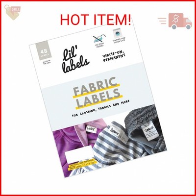 No Iron Clothing Fabric Labels, Washer & Dryer Safe, Writable, Great on ...