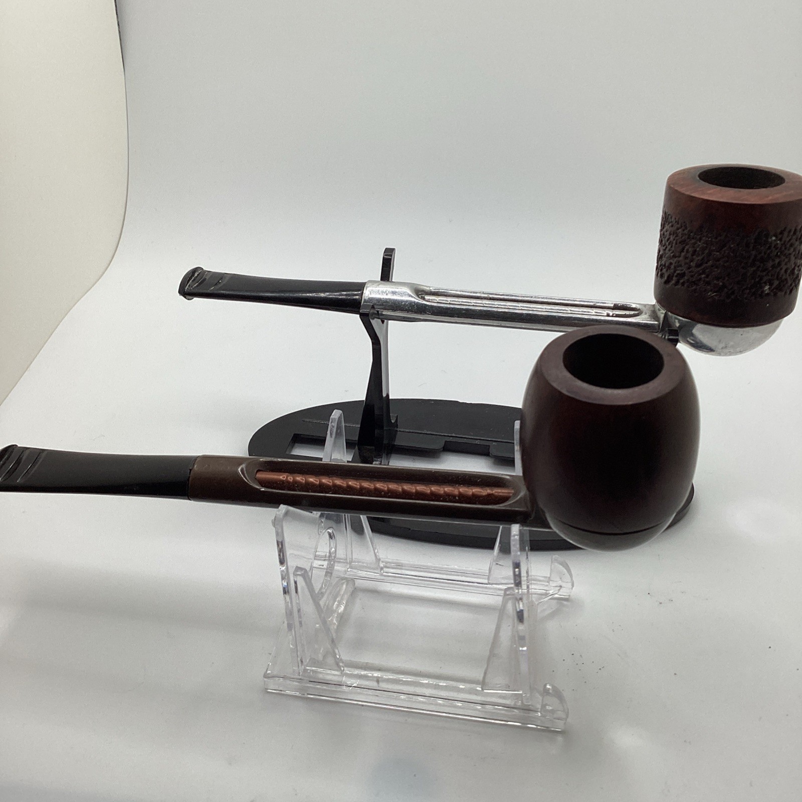 Falcon Removable Bowls Metal Lot Of 2 Smoking Estate Pipe Tobacco VTG ...