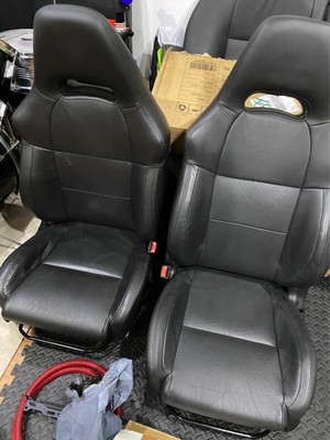 Genuine Subaru Impreza SL Leather Seats GDB WRX STI Bug Blob Hawk Eye ...