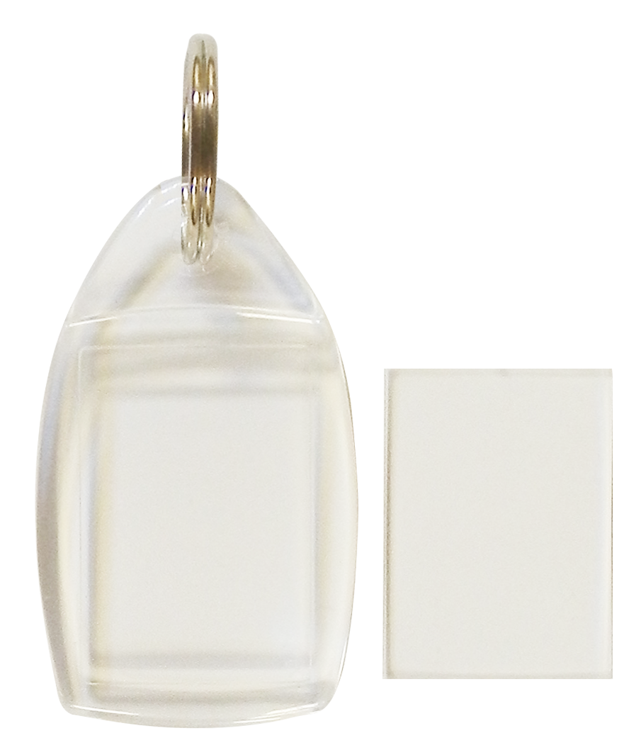 Photo Insert Key Rings - P5 clear acrylic fobs - Made in the UK ...