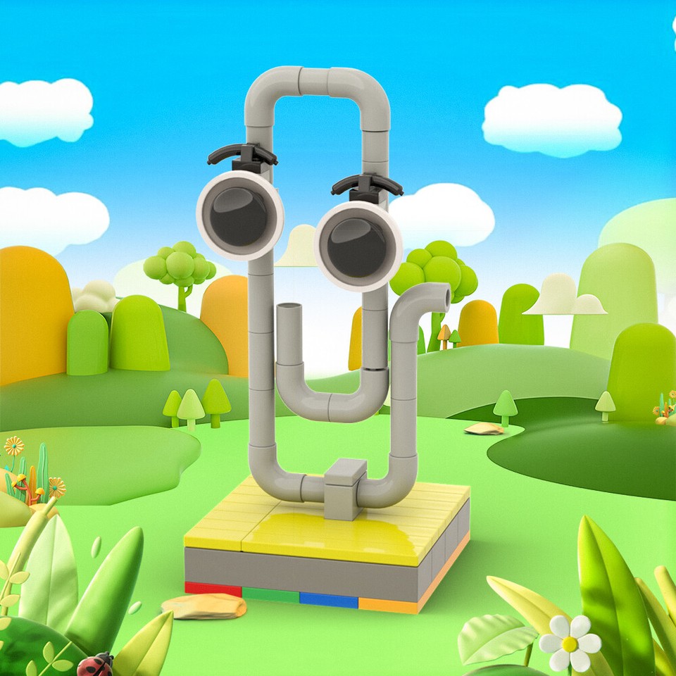 85PCS Creative Office Funny Clippy Action Figure MOC Building Set ...