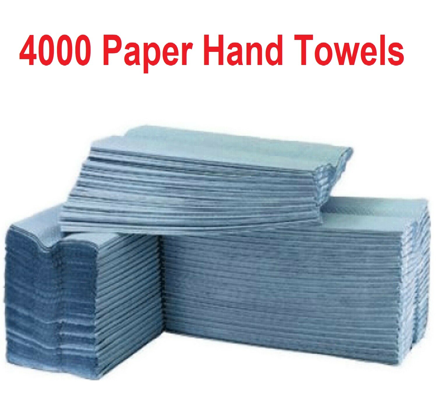 4000 Blue Paper Hand Towels V fold tissues InterFold Premium Quality ...