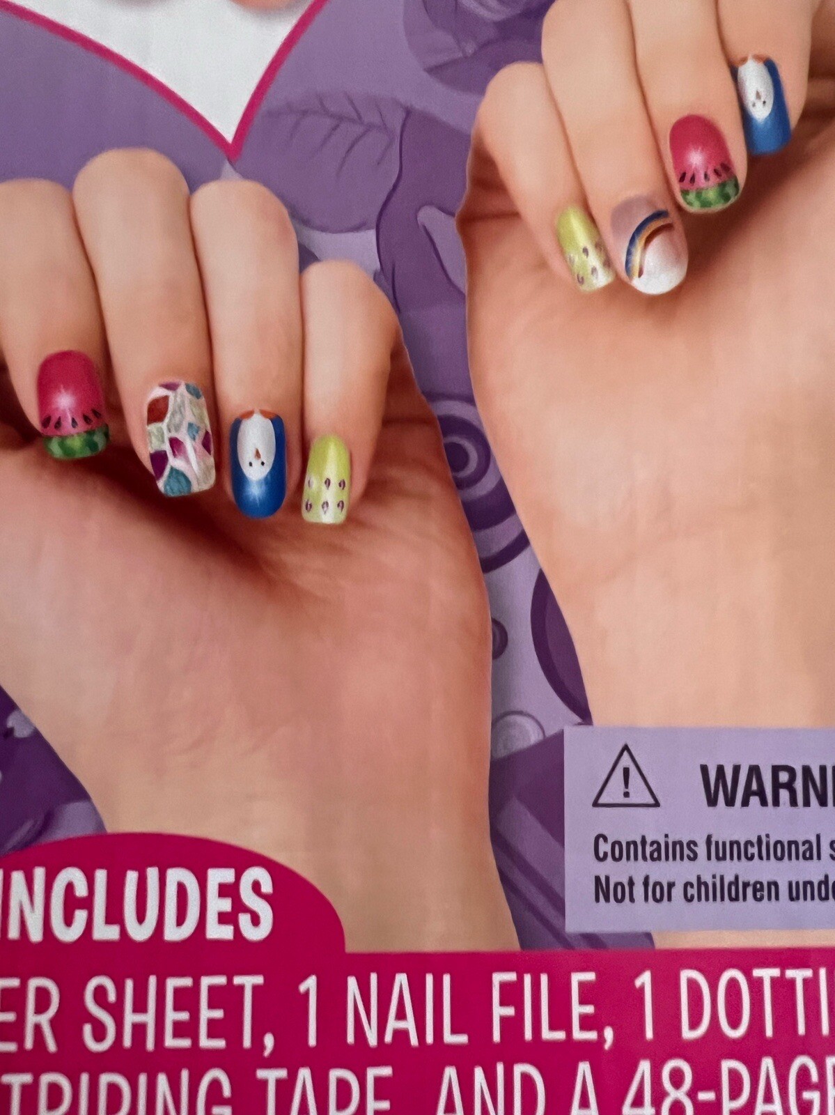 Pretty Toe Nail Designs For Kids