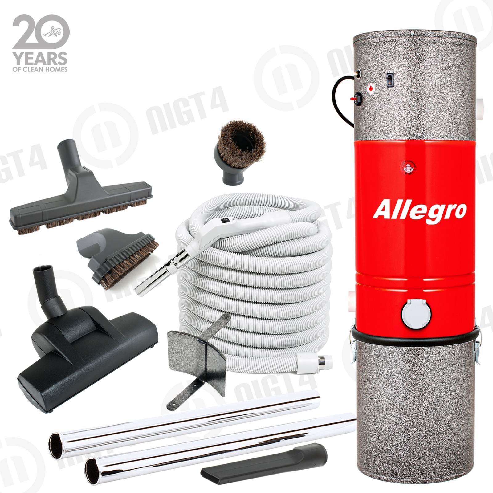 New 6,000 sq feet Unit 30' Deluxe Air Package Allegro Central Vacuum ...