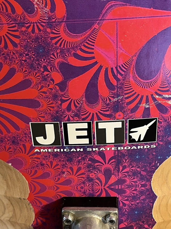 Longboard Deck RETIRED, Used Jet Skateboard All Seeing Eye 9.75” x 37.5 ...