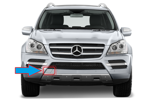 1648846622 Front Bumper Tow Hook Cover for 07-12 Mercedes-Benz Gl320 ...
