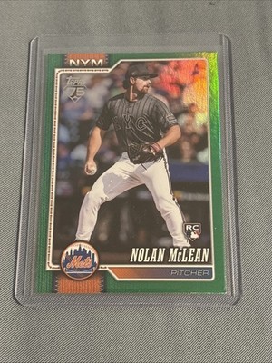2026 Topps Series 1 NOLAN MCLEAN Green Foil /99 Rookie Card NEW YORK ...