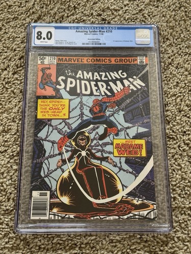 Amazing Spider-Man 210 CGC 8.0 1st Appearance Madame Web | eBay