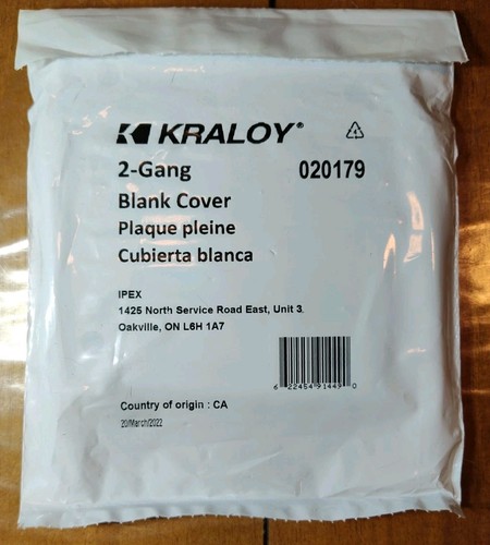 Kraloy 2 Gang Weatherproof Blank Nonmetallic Cover | eBay