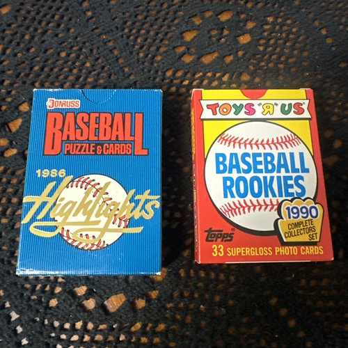 Toys "R" Us 1990 Baseball Rookies (33 Cards) - Donruss 1986 Puzzle N ...