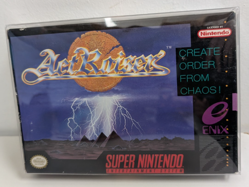 Actraiser Super Nintendo SNES Complete In Box Authentic With Poster ...