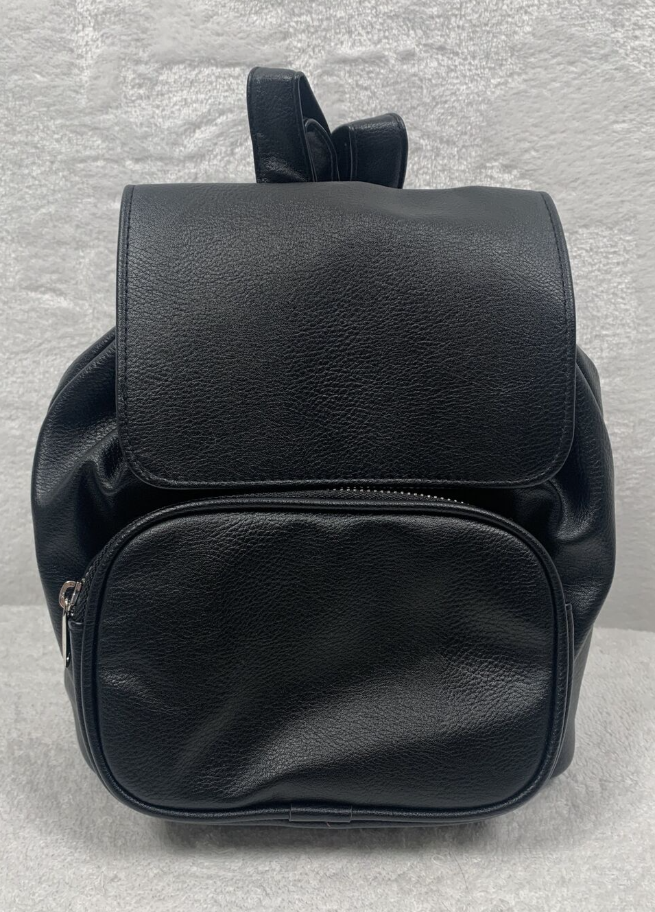 Wild Fable Mini Backpack Purse Front Pocket Snap Flap Closure Black ...