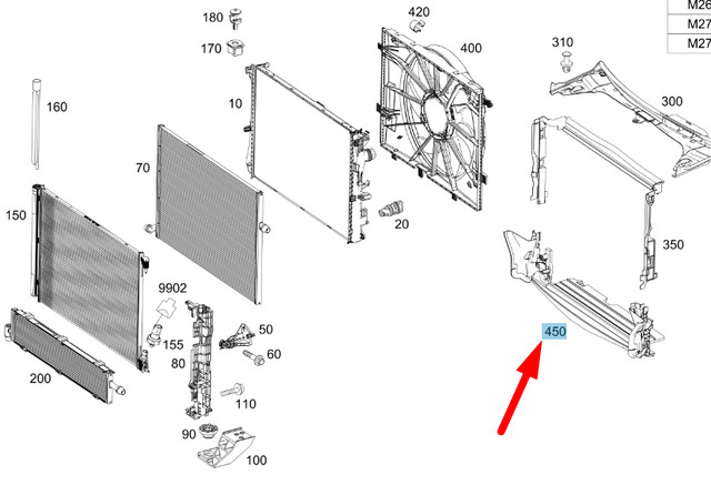 Genuine Air Duct Segment MERCEDES S205 W205 2055050300 for sale online ...