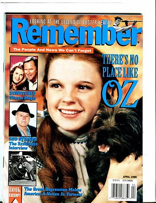 Remember Magazine April 1996 Wizard Of Oz EX No ML 051517nonjhe | eBay