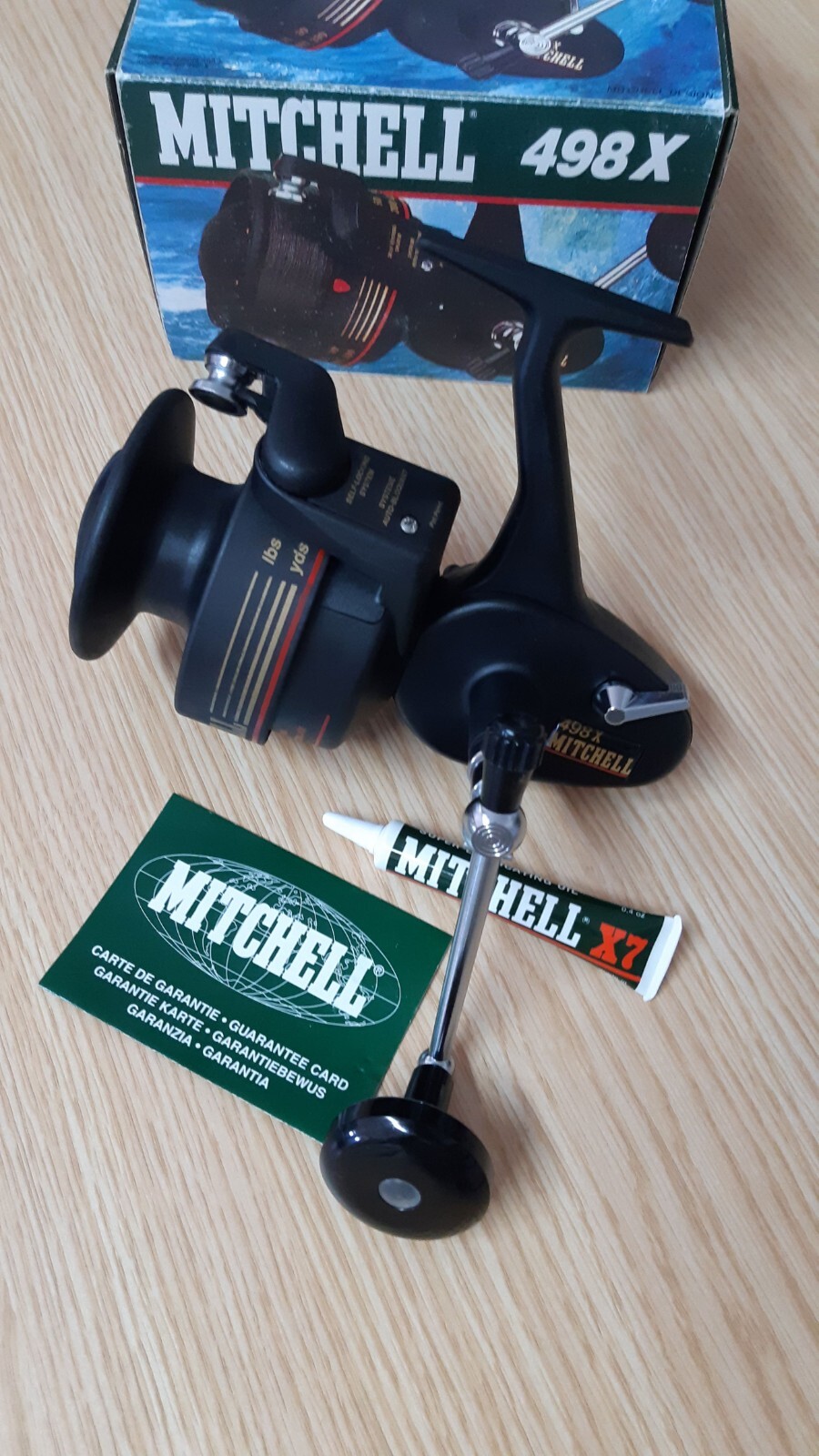 Vintage Mitchell Fishing Reel Model 498 X-NEW-From Collection | eBay