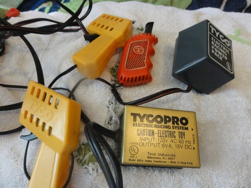 Vintage Tyco Electric Racing Power Pack Slot Car Hand Controllers ...