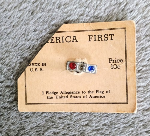 Original Charles Lindbergh America First Pin | eBay