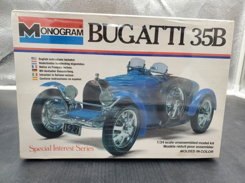 Monogram Model Car Kit Bugatti 35B Special Interest Series Sealed 1/24 ...