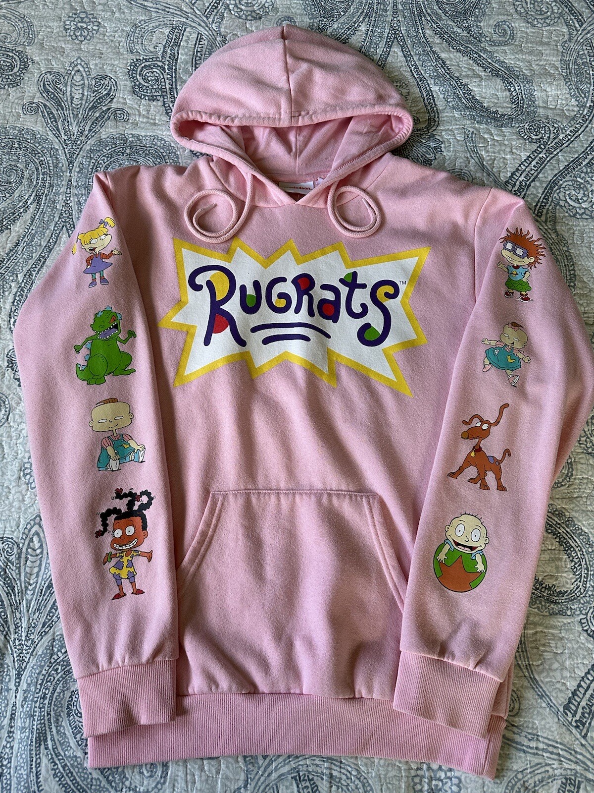 Nickelodeon Pink Rugrats Hoodie Hooded Sweatshirt Wom… - Gem