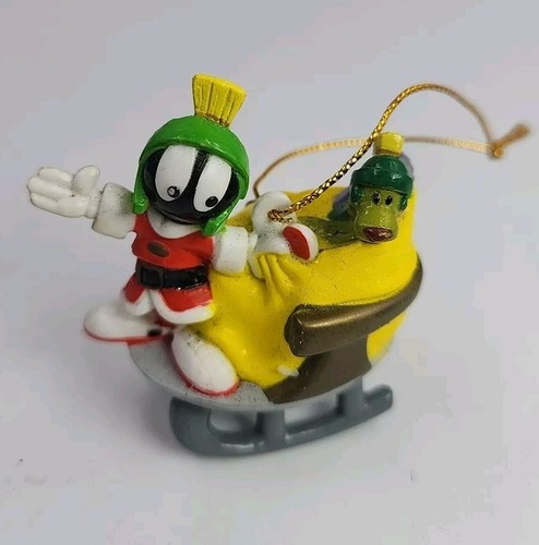 Marvin the Martian & K-9 Sleigh Sled Christmas Ornament Vintage 2000 | eBay