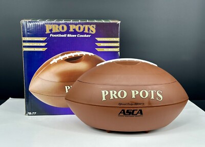 Pro Pots Football Slow Cooker 1.5 Qts Dip Warmer FB-77 NFL Super Bowl ...