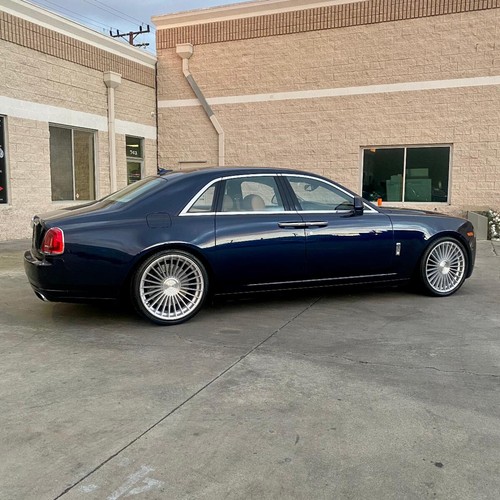 22” RF22 SILVER POLISH CONCAVE WHEELS RIMS FOR ROLLS ROYCE GHOST 22X9 ...